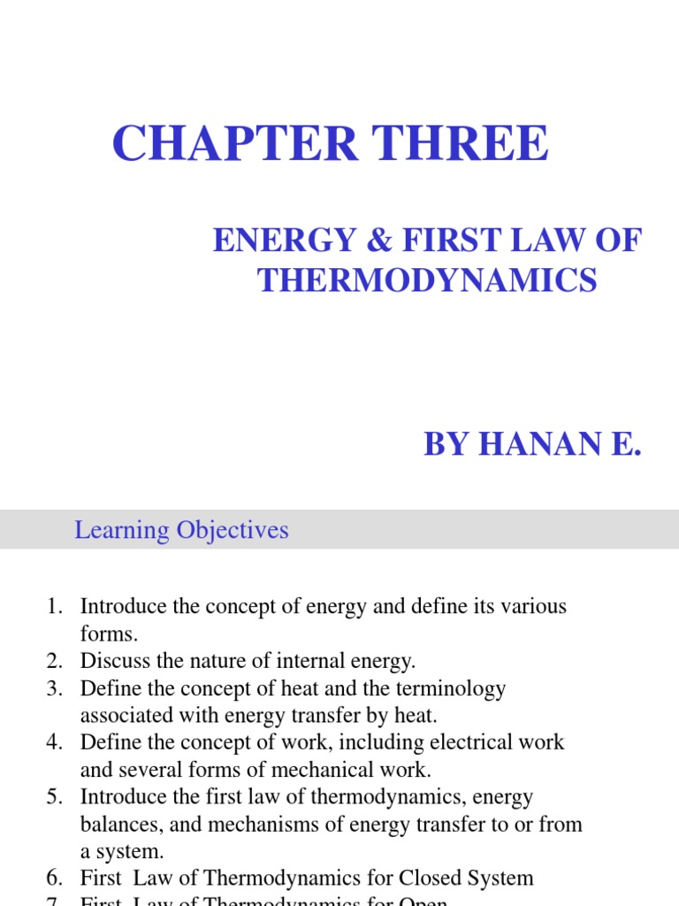Chapter 3 | PDF | Heat | Enthalpy