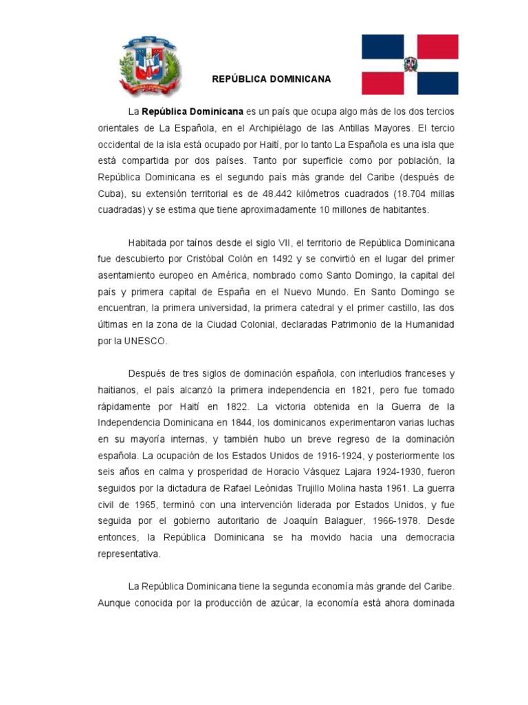 La República Dominicana