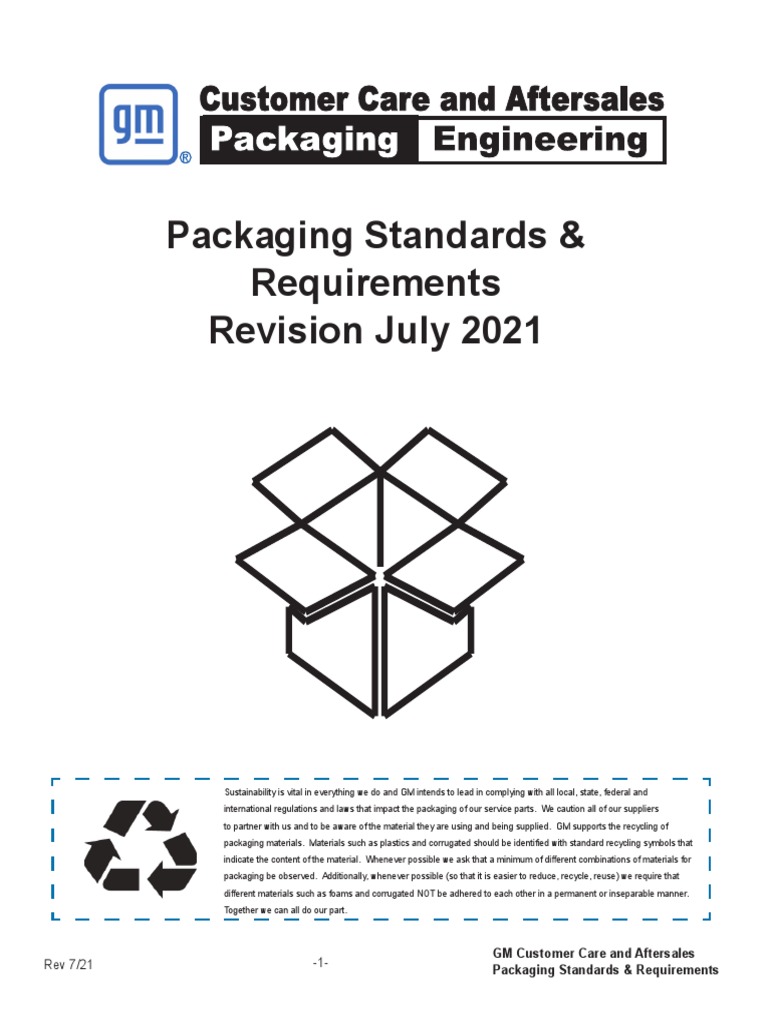 Packaging Standards and Requirements English July 2021 | Download Free ...