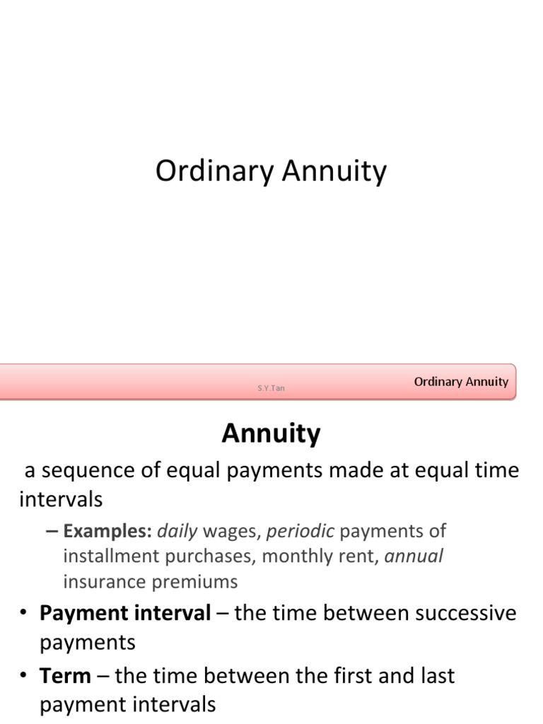 Understanding Ordinary Annuities | PDF | Present Value | Interest