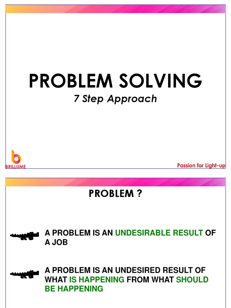 7 Step Approach | PDF