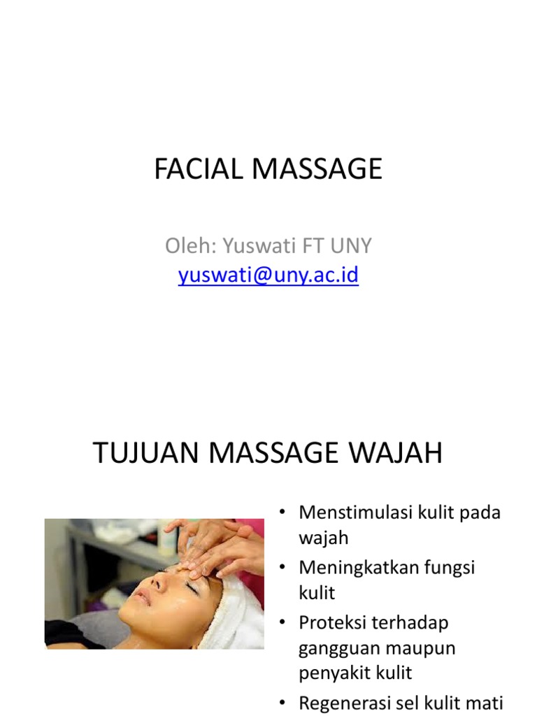 Manfaat dan Teknik Facial Massage | PDF | Kesehatan Holistik