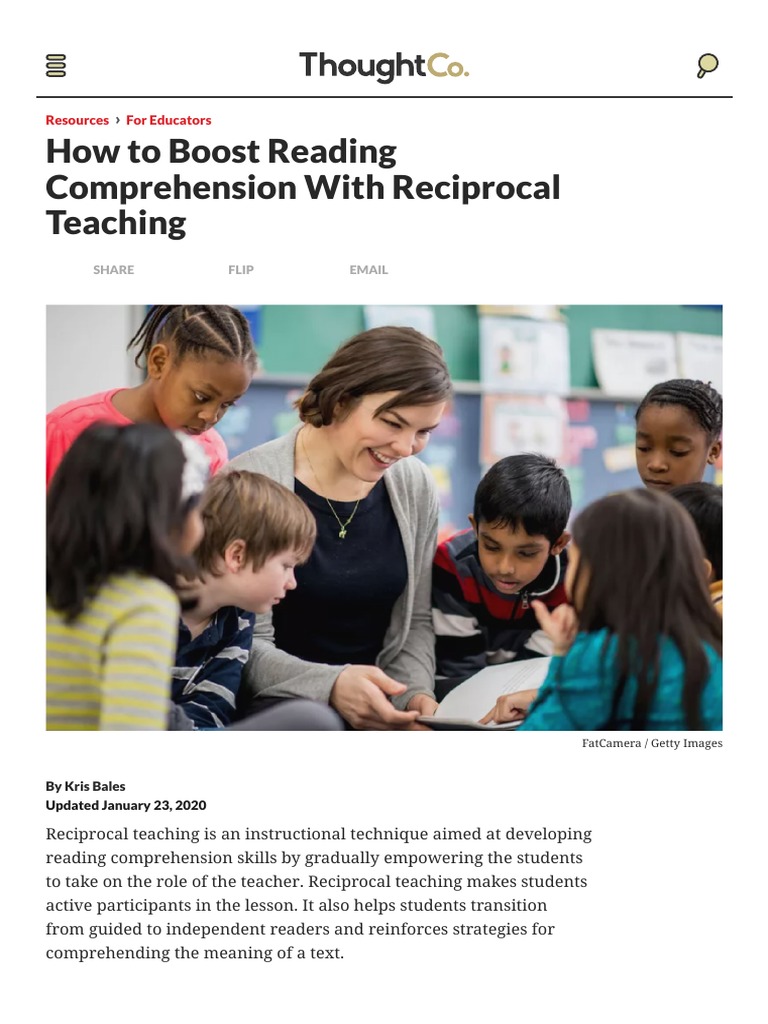 Boost Reading with Reciprocal Teaching | PDF | Reading Comprehension ...