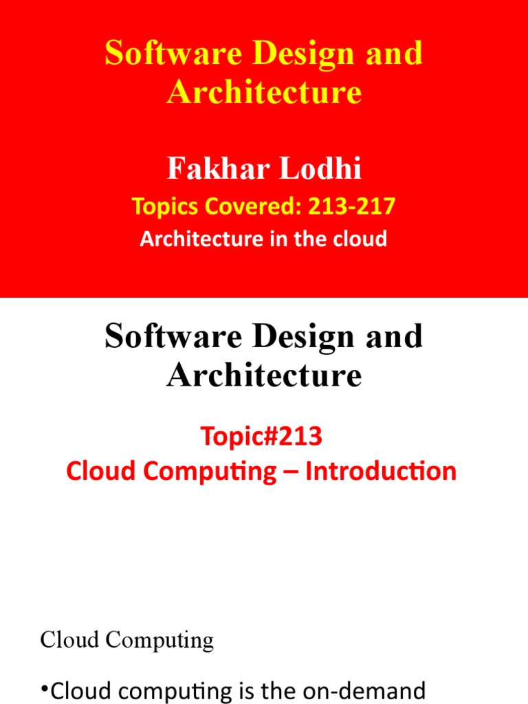 Cs603 PPT 213-217 | PDF | Cloud Computing | Computing