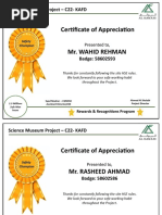 Safety Appreciation Certificate | PDF