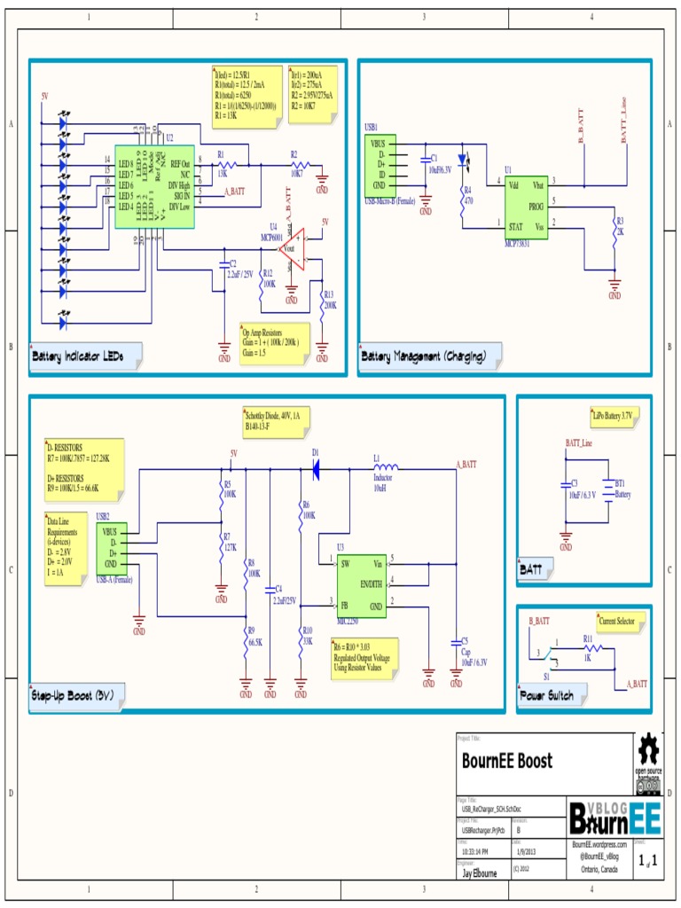 Schematic Diagram for a Battery Powered Device with Battery Monitoring ...