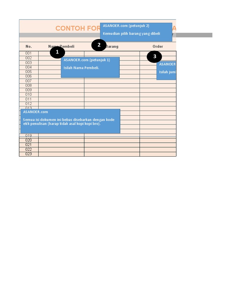Membuat Form Penjualan Dengan Excel Dan Status Stok Barang Attachment | PDF