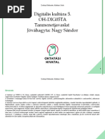 Digitális Kultúra 5 - Tanmenet | PDF