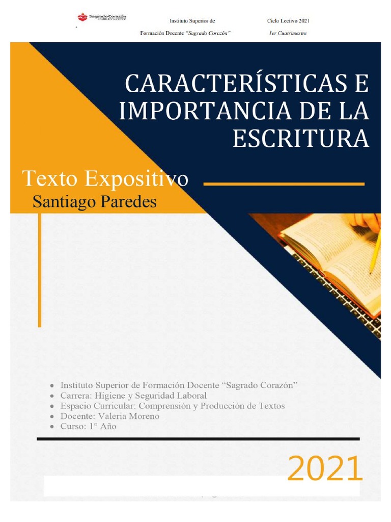 Caracteristicas e Importancia de La Escritura | PDF | Escritura | Los ...