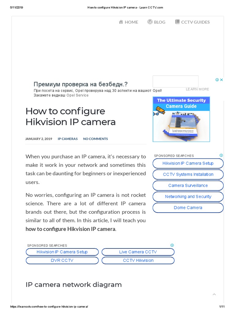 How To Configure Hikvision IP Camera - Learn CCTV | PDF | Ip Address ...