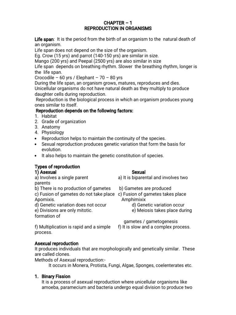 II PUC BIOLOGY Notes Booklet | PDF | Biological Processes | Biological ...