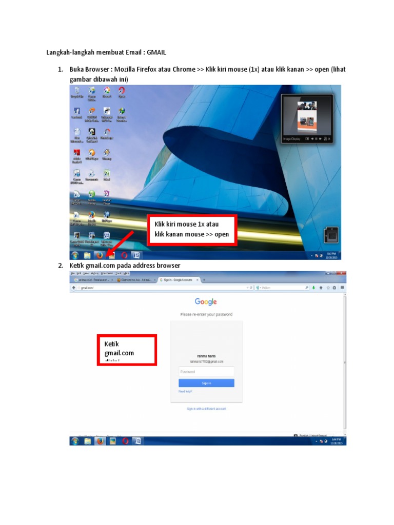 CARA MEMBUAT EMAIL GMAIL DALAM 7 LANGKAH | PDF