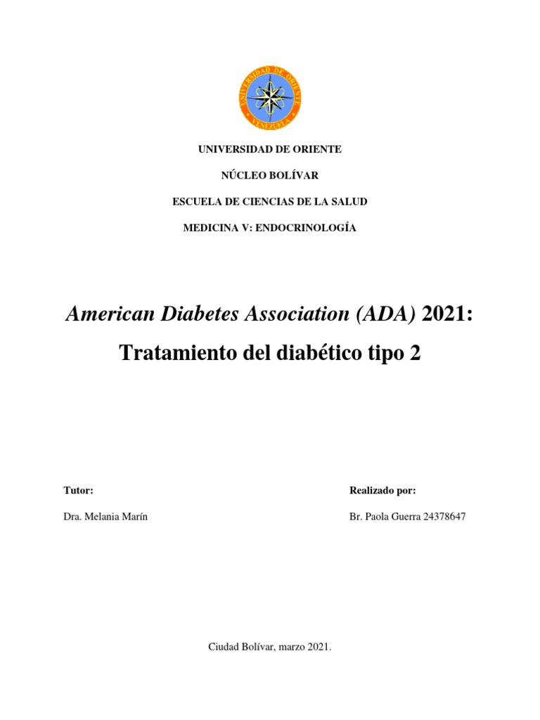 Ada 2021 | PDF | Diabetes | Hipoglucemia