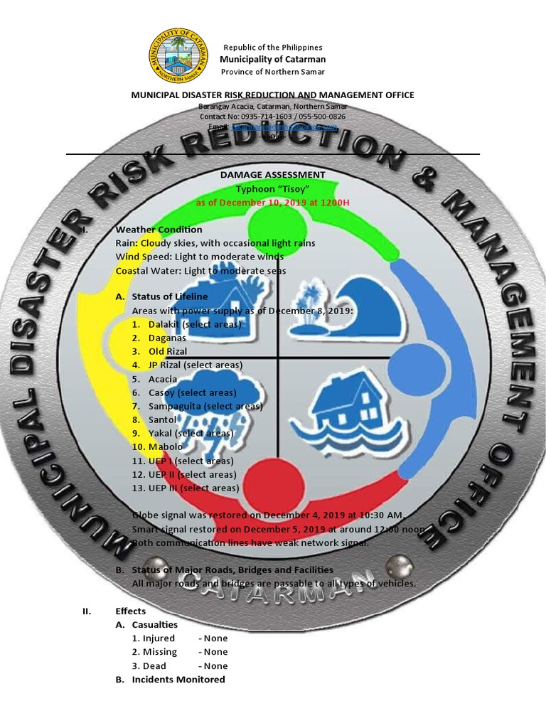 Damage Assessment Report | PDF | Natural Disasters | Disasters