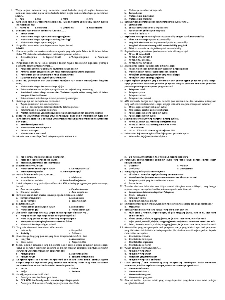 Soal Evaluasi Akademik | PDF