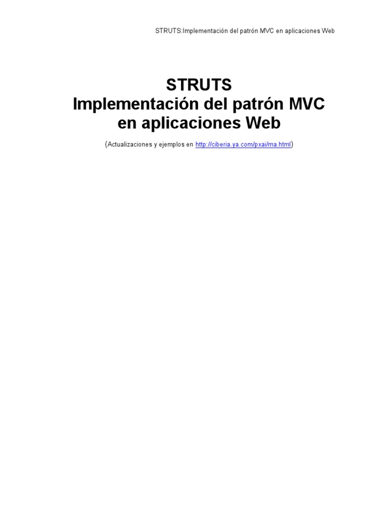Manual - Programacion - Java - Struts | Descargar gratis PDF | Páginas del servidor Java ...