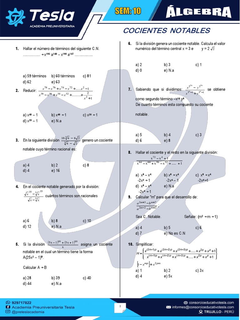 Álgebra Tema 10 | PDF | Matemáticas | Álgebra abstracta