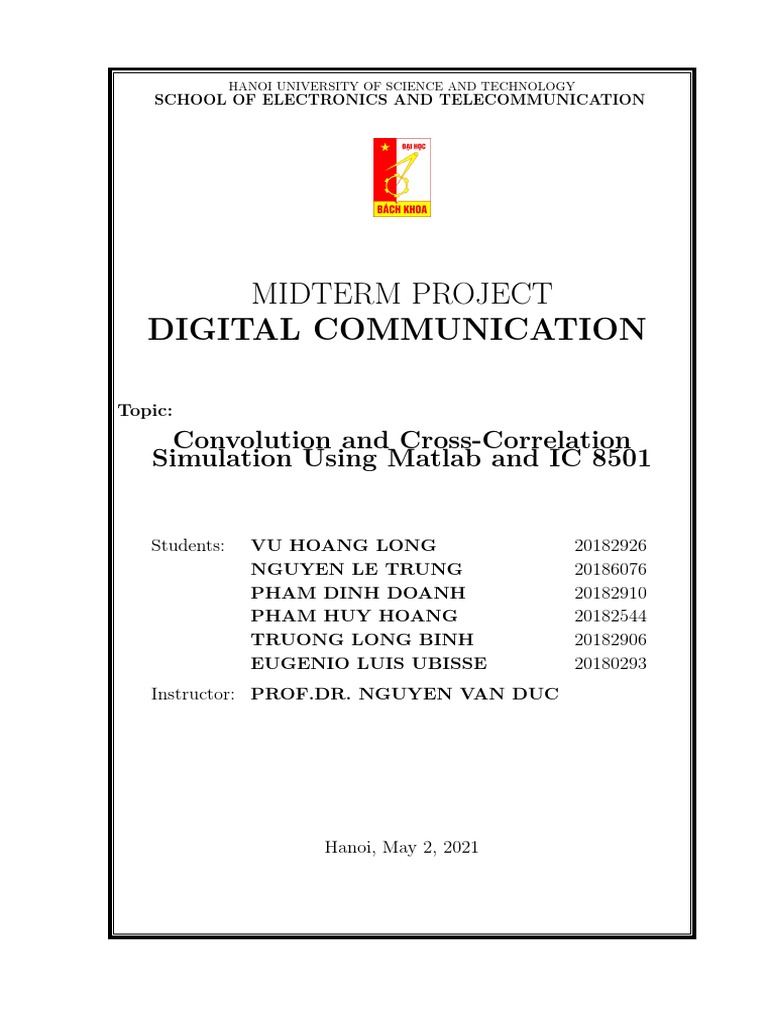 Convolution and Correlation Simulation | PDF | Convolution | Computing