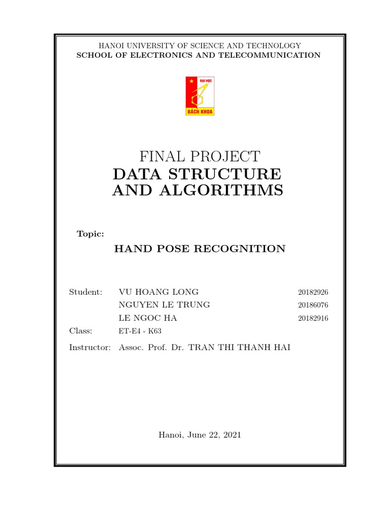 Hand Pose Recognition Project Report | PDF | Pointer (Computer Programming) | Computing