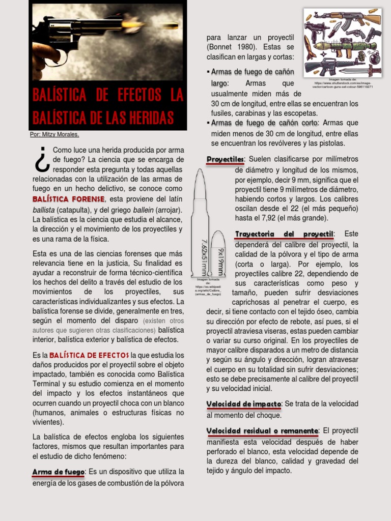Articulo de Divulgacion Cientifica - BALISTICA DE EFECTOS | PDF | Balística | Proyectiles