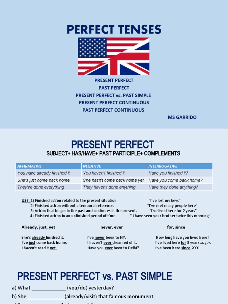 perfect tenses 10Б | Download Free PDF | Syntax | Language Mechanics