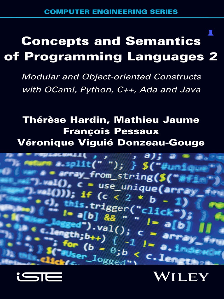 Thérèse Hardin Concepts And Semantics Of Programming Languages 2 Modular And Object Oriented