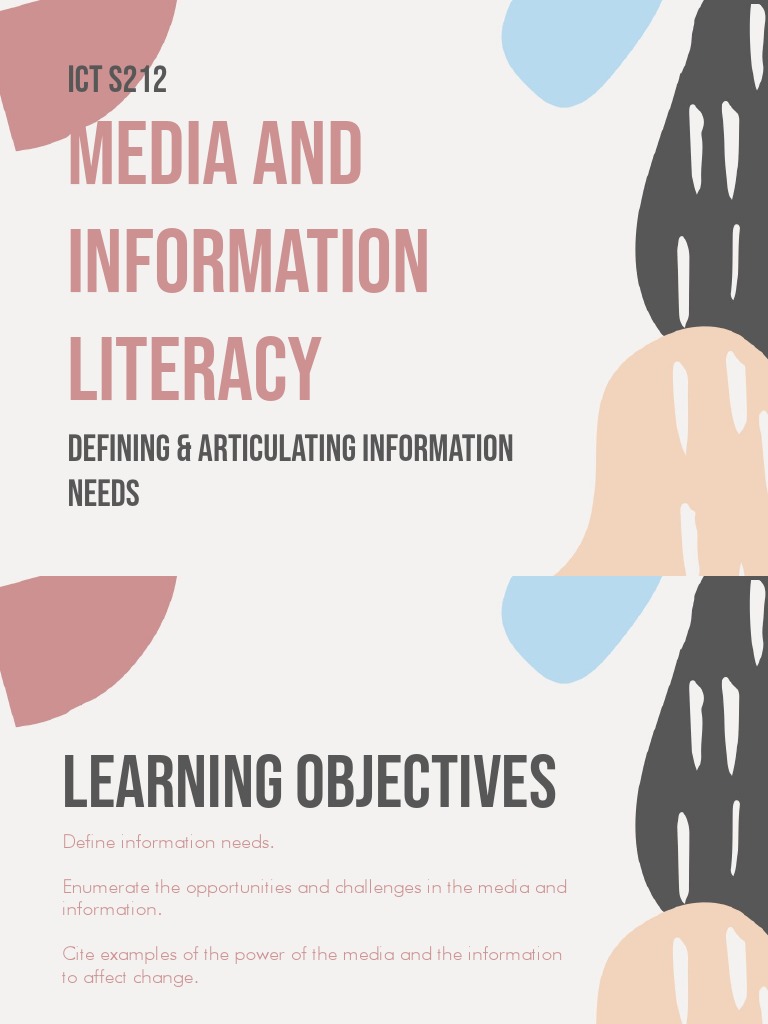 Defining & Articulating Information Needs | PDF | Mass Media | Information