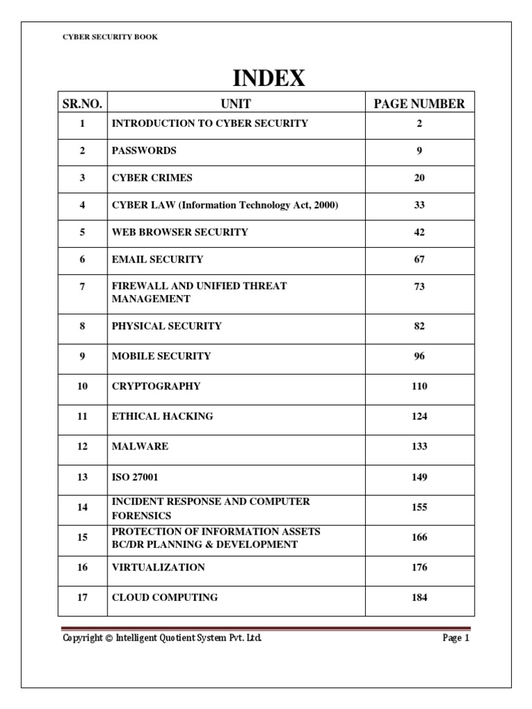 Final Cyber Security Book (2014-15) | PDF | Password | Computer Security