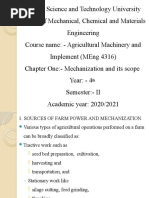 Introduction To Agricultural Machines | PDF | Agricultural Machinery ...