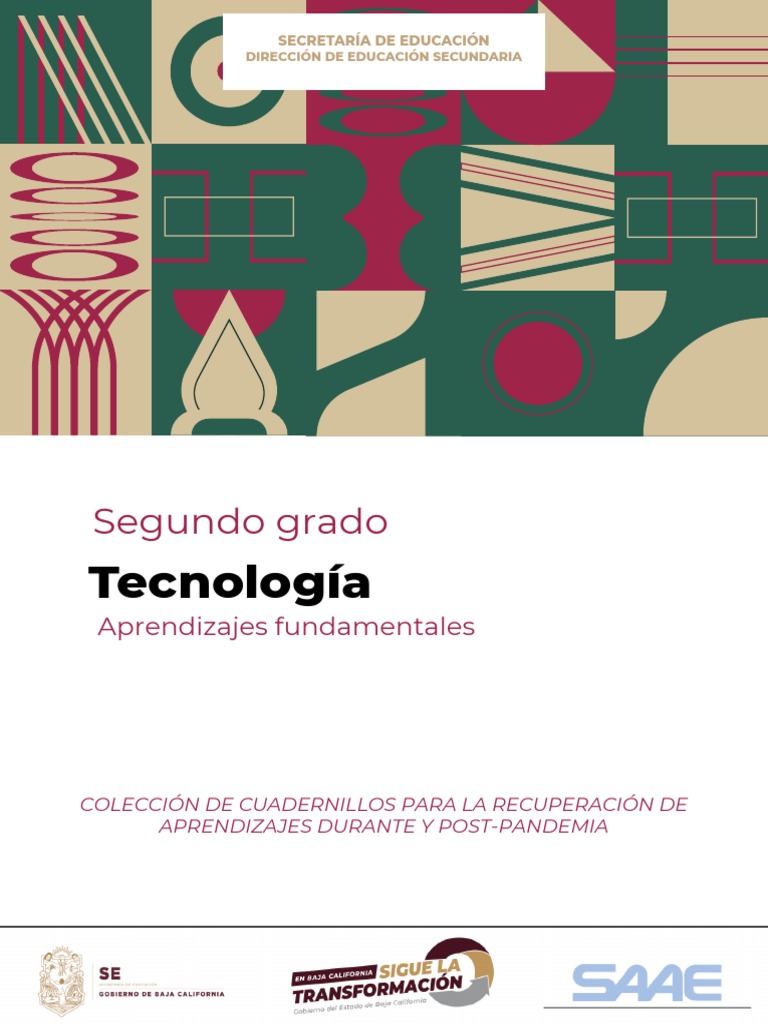 Cuadernillos de Tecnología 2 Secundaria | PDF | Diseño | Aprendizaje