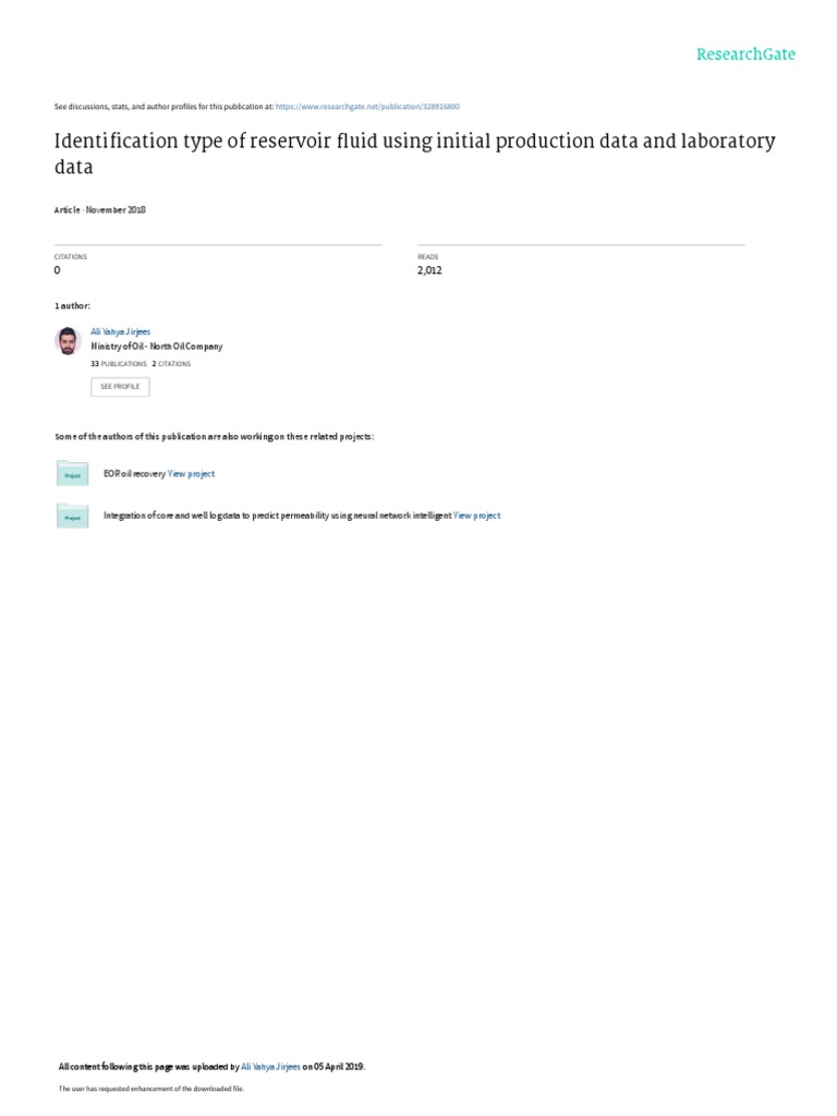 The Five Reservoir Fluids | PDF | Petroleum Reservoir | Gases