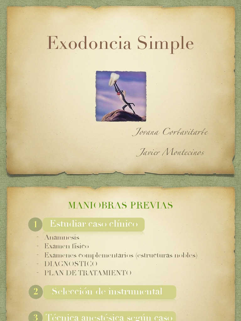 Clase 7 Exodoncia Simple | PDF | Boca | Medicina CLINICA