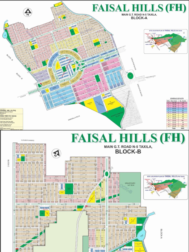 Faisal Hills Islamabad Society Map | PDF