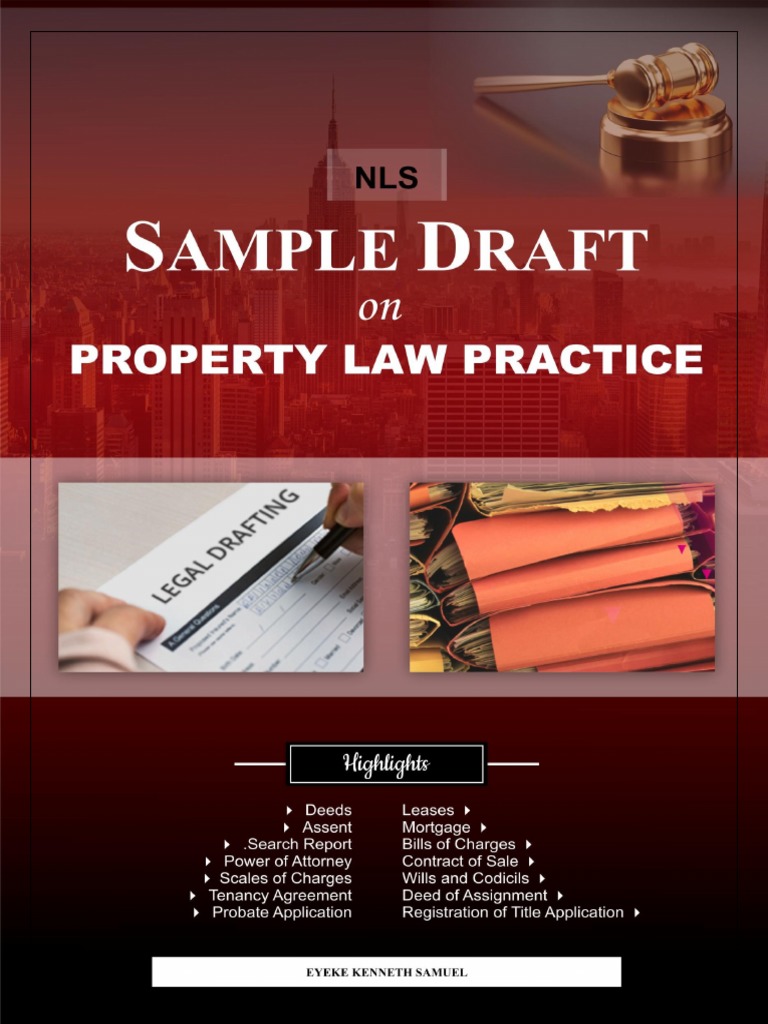 Drafts On Property Law Practice | PDF | Lease | Leasehold Estate