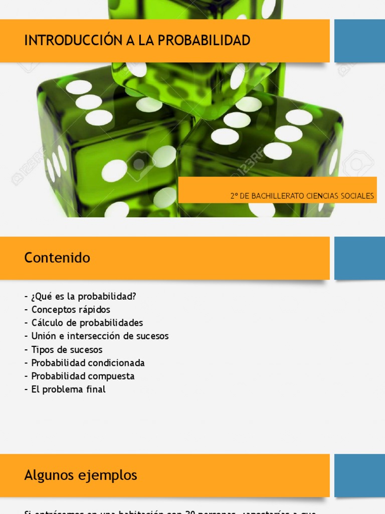 Presentacion Probabilidad | PDF | Probabilidad | Aleatoriedad