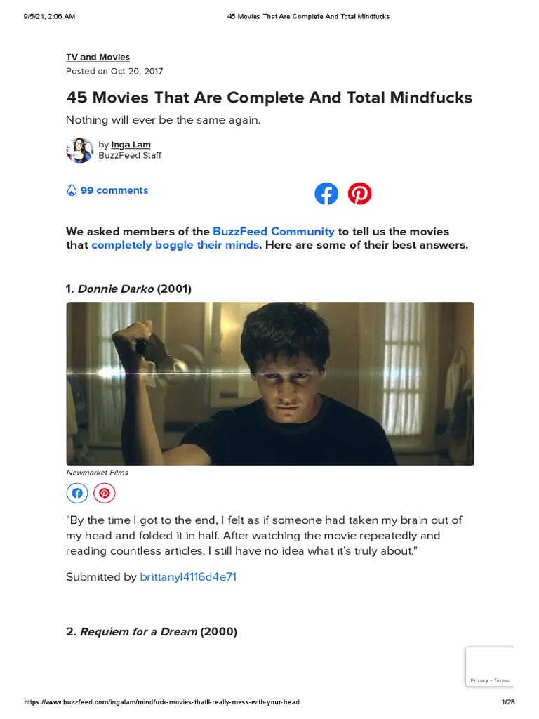 Mind-Bending Mindfucks: 45 Films that Will Completely Puzzle and ...