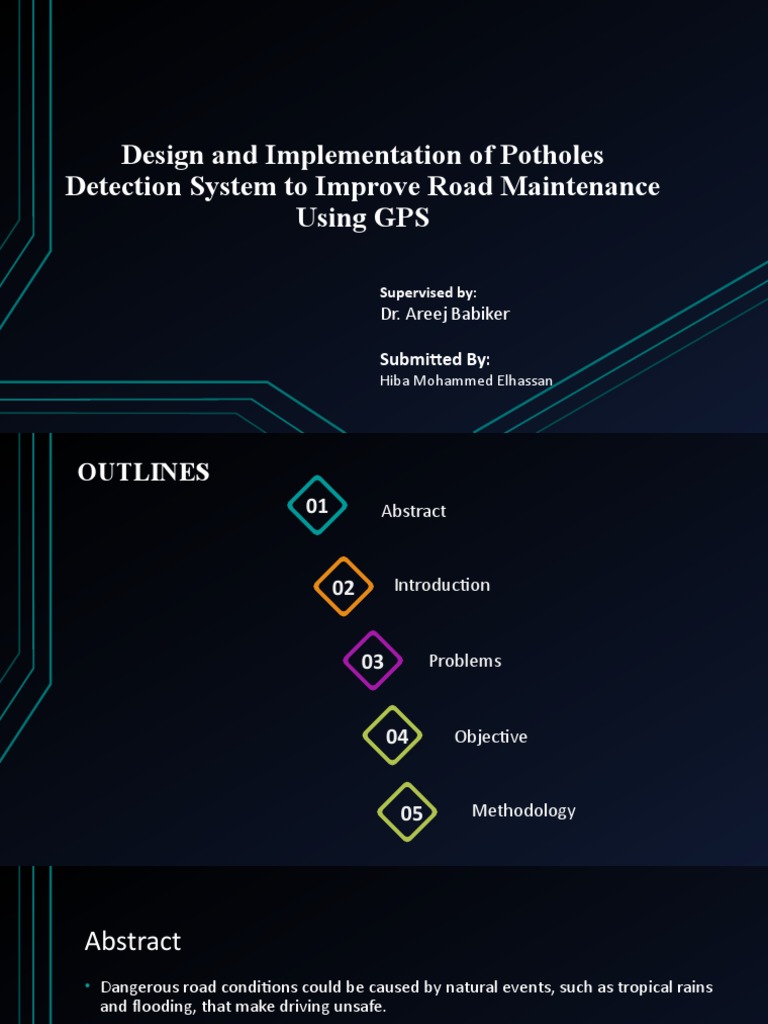 Design and Implementation of Potholes Detection System To | PDF | Road ...