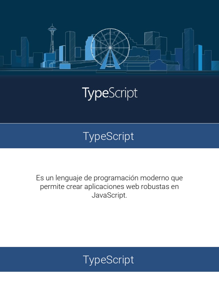 Presentación De Typescript Pdf Herencia Programación Orientada A Objetos Json