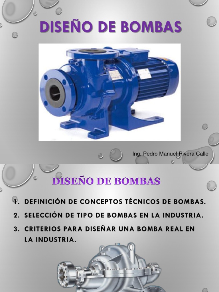 Diseño y Selección de Bombas Centrífugas | PDF | Bomba | Líquidos