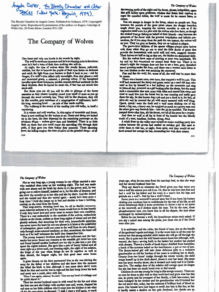 Carter, The Company of Wolves | PDF