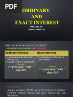 Group 2 (Ordinary and Exact Interest) | PDF | Interest | Interest Rates