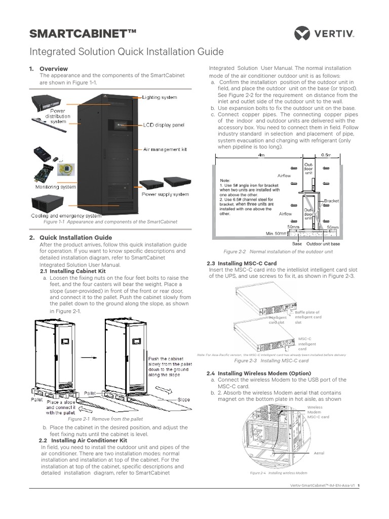 Smartcabinet™: Integrated Solution Quick Installation Guide | PDF ...