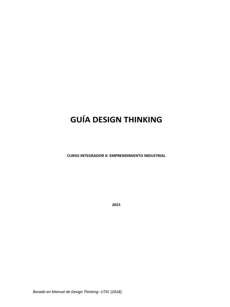 S02.s1-Guía Design Thinking | PDF | Cliente | Cognición