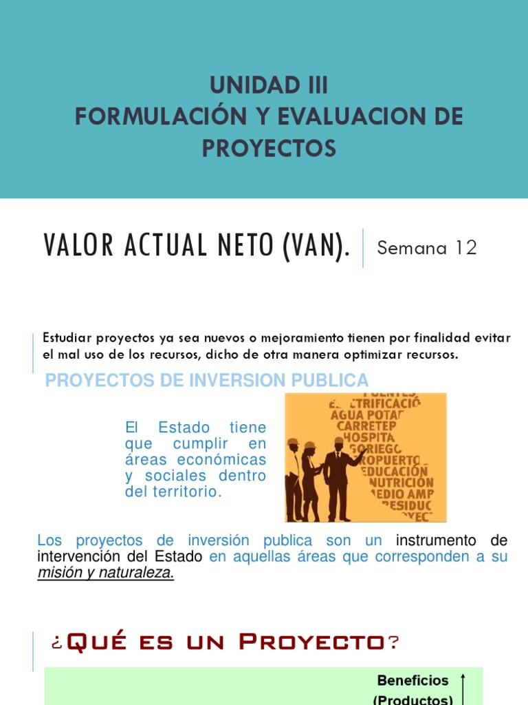 Valor Actual Neto (VAN) | PDF | Valor presente neto | Tasa interna de retorno