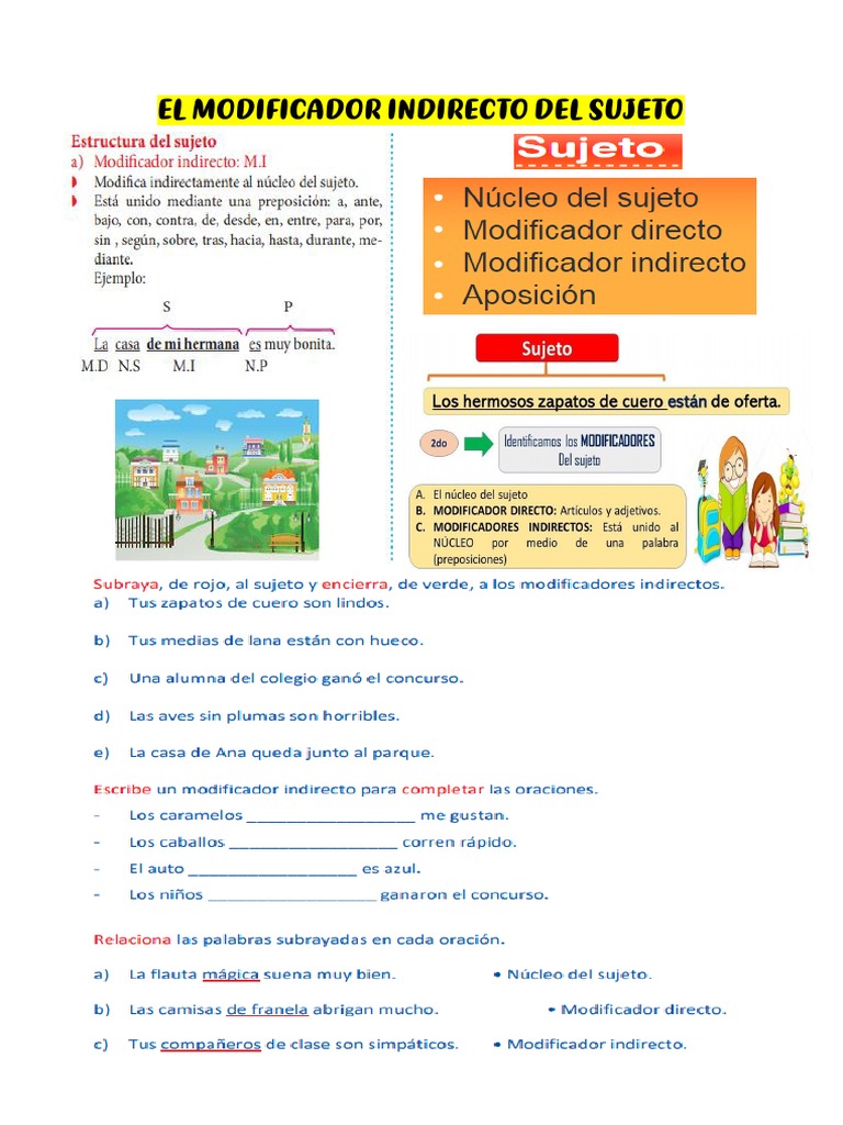 El Modificador Indirecto Del Sujeto | PDF