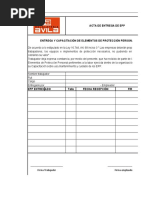 Registro de Entrega de EPP | PDF
