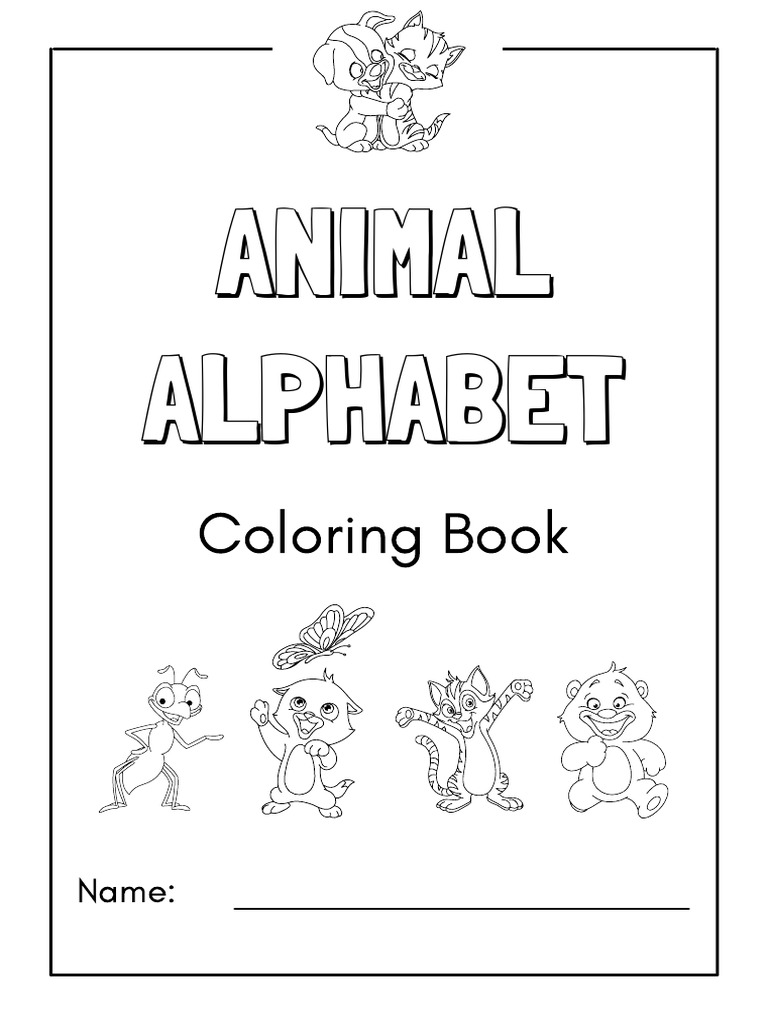 Animal Alphabet Coloring Book | PDF | Poetry