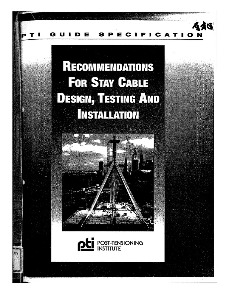 Pti Recommendation of Stay Cable Using PT Steel | PDF