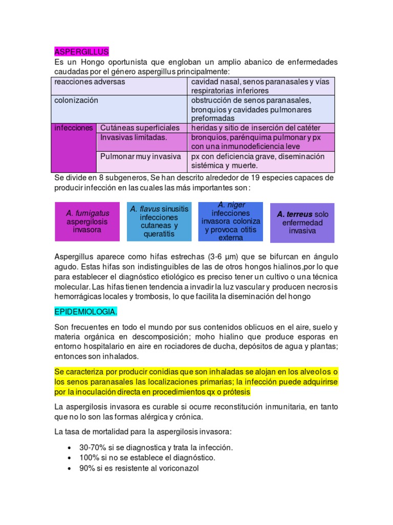 Aspergillus | PDF | Alergia | Tos