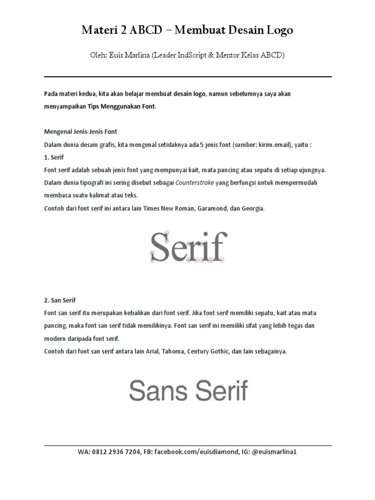 Panduan Desain Logo dan Font | PDF